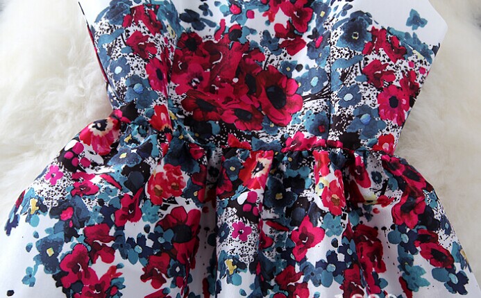 Safflower Oil Painting Sleeveless Dress Afchgg on Luulla