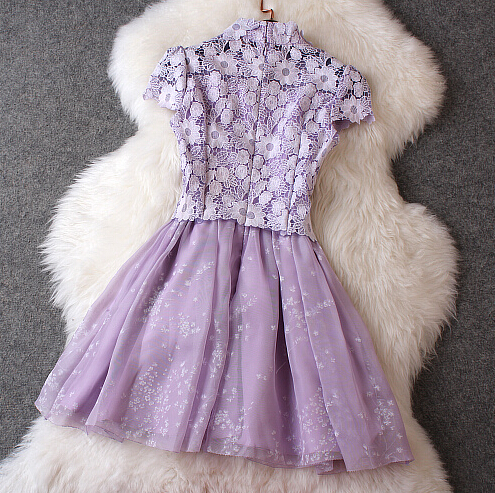 Retro Embroidery Print Dress Az901ch on Luulla